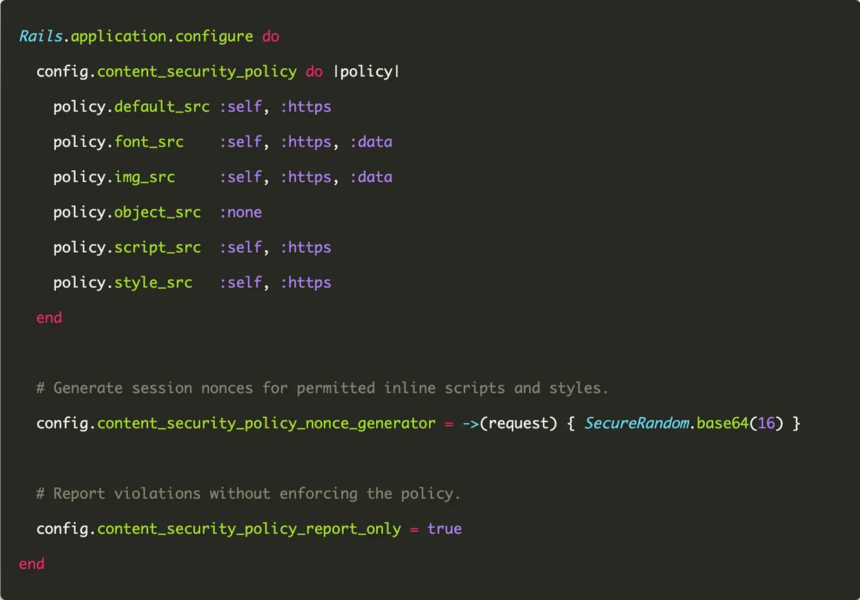 How To Implement Content Security Policy In Rails