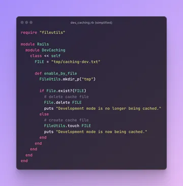 What Happens When You Run Rails dev:cache Command?
