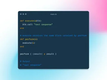 Anonymous Block Forwarding in Ruby