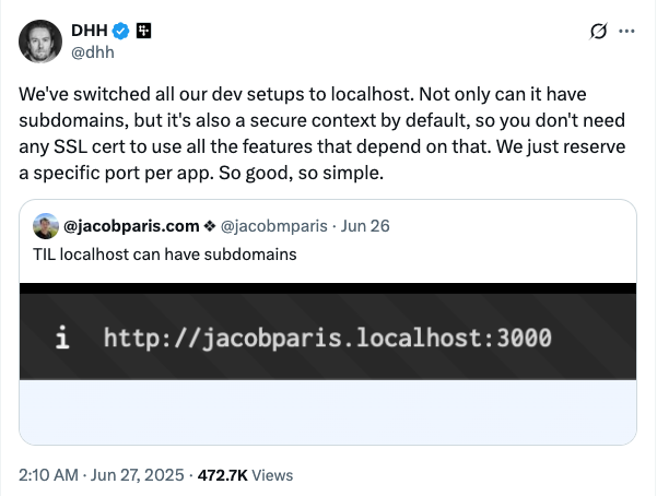 Rails On Localhost Secure Context And Local With Caddy